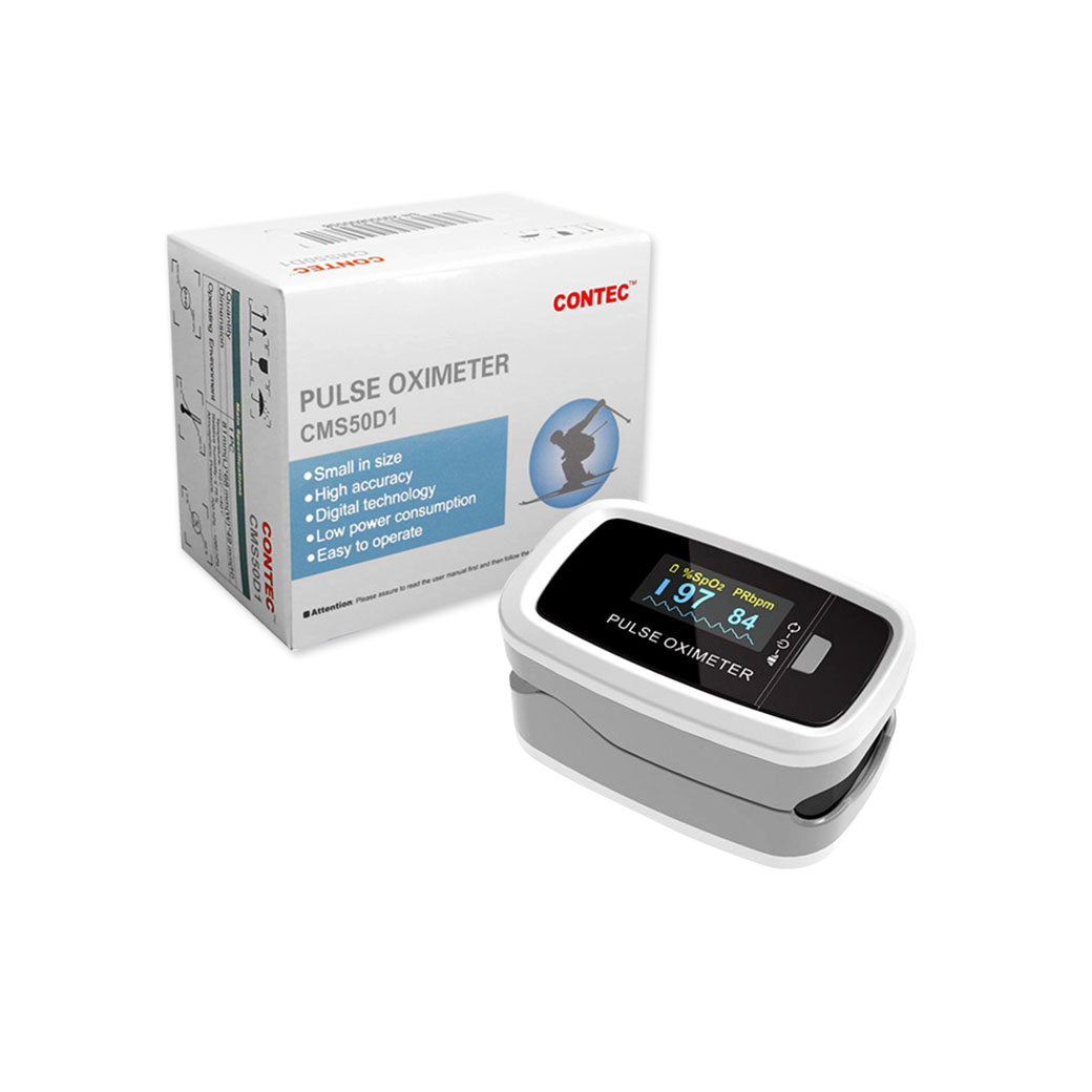 หน้า เครื่องวัดค่าออกซิเจนปลายนิ้ว CONTEC รุ่น CMS50D1