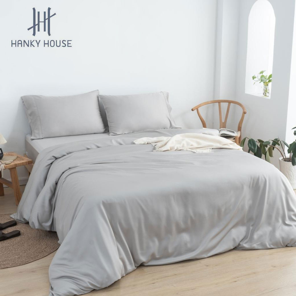 หน้า ชุดผ้าปูที่นอน 3.5 ฟุต 2 ชิ้น (ผ้าปูที่นอน 1 ชิ้น + ปลอกหมอน 1 ชิ้น) Hanky House